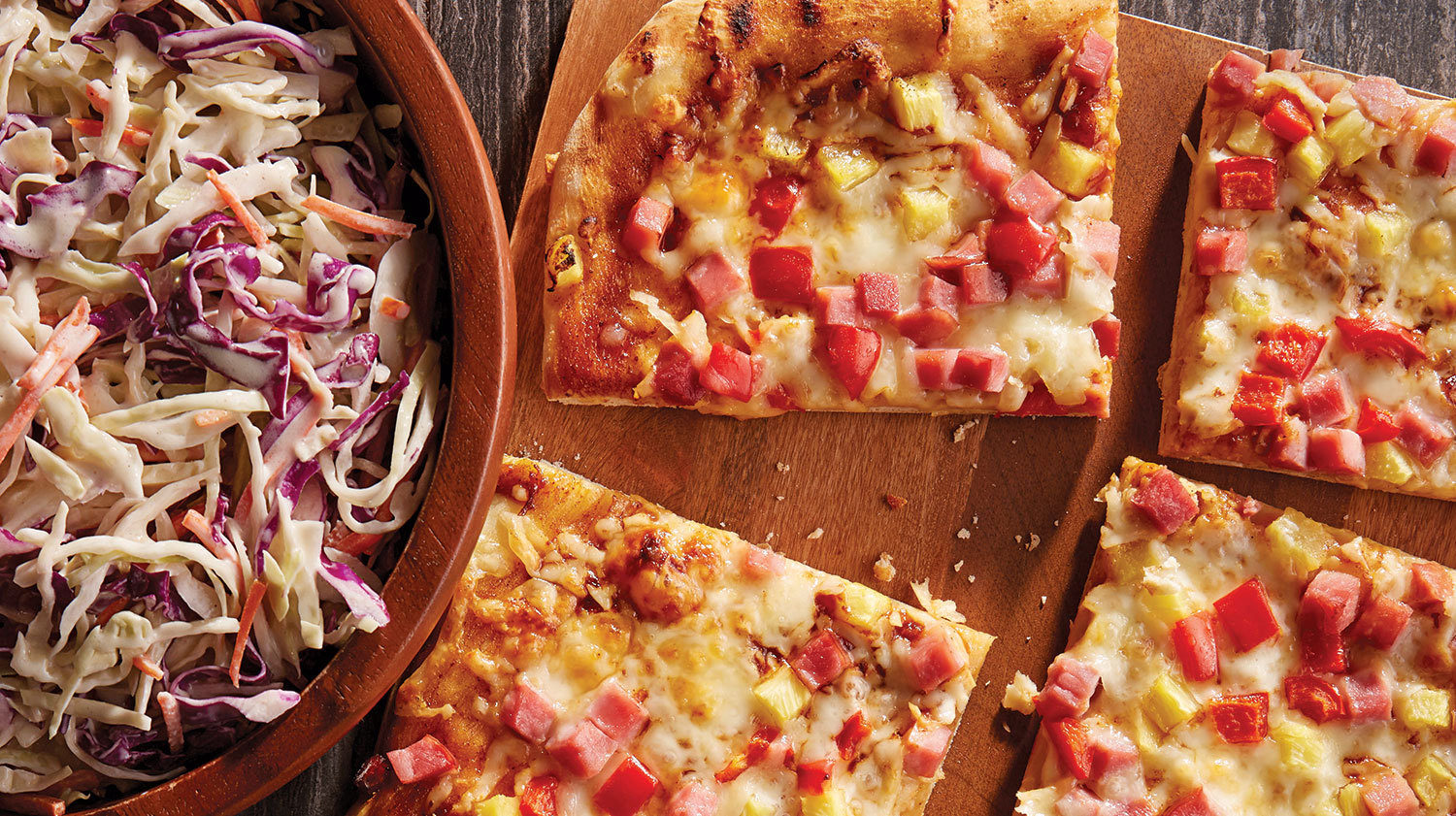 Smoky Hawaiian Pizza with Coleslaw – West IGA