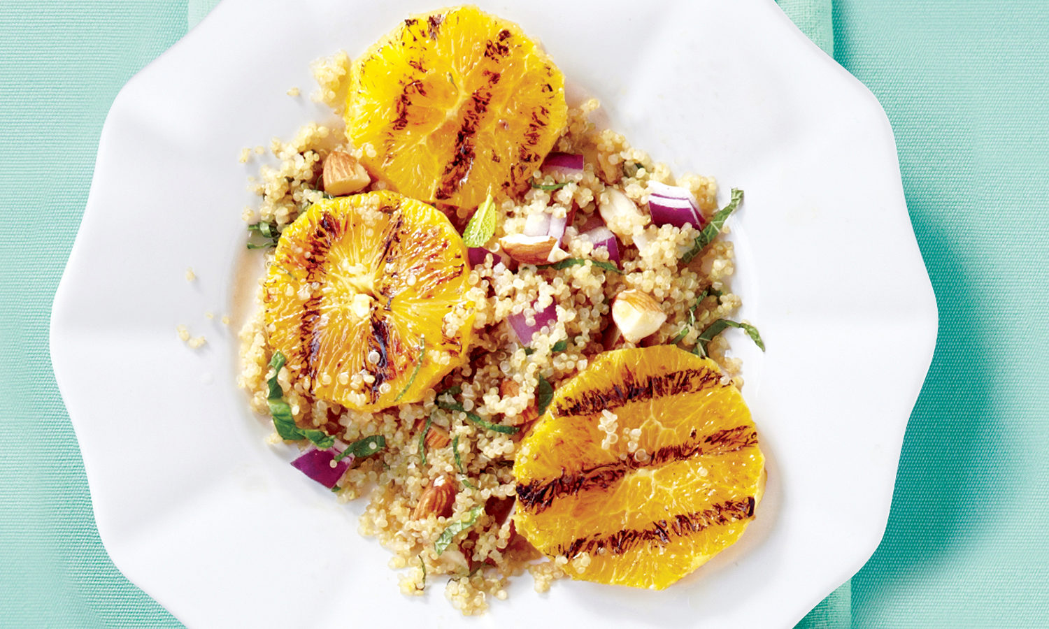 Grilled Oranges With Quinoa & Almond Salad – West IGA