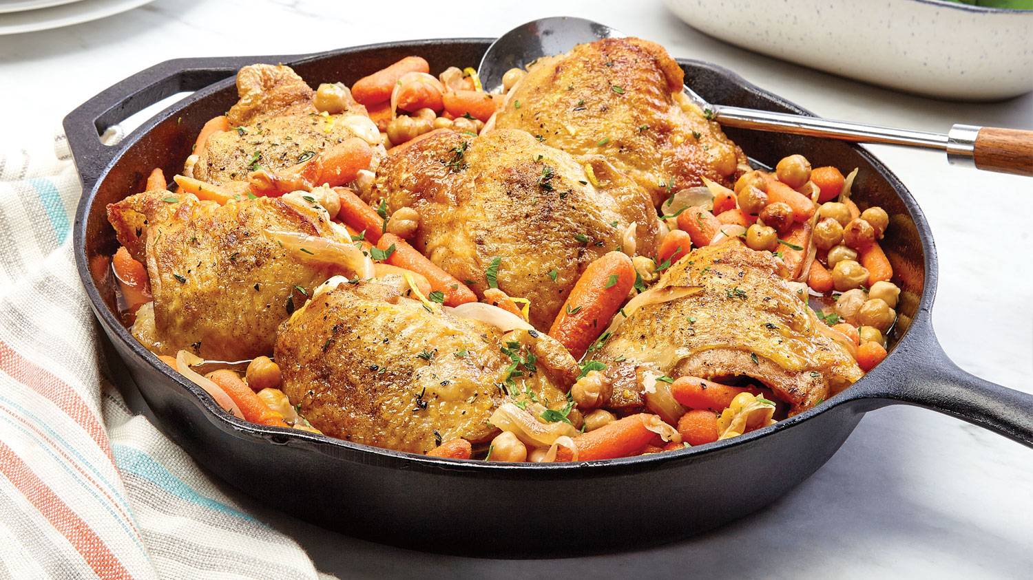 One-Skillet Lemon Chicken with Chickpeas – West IGA